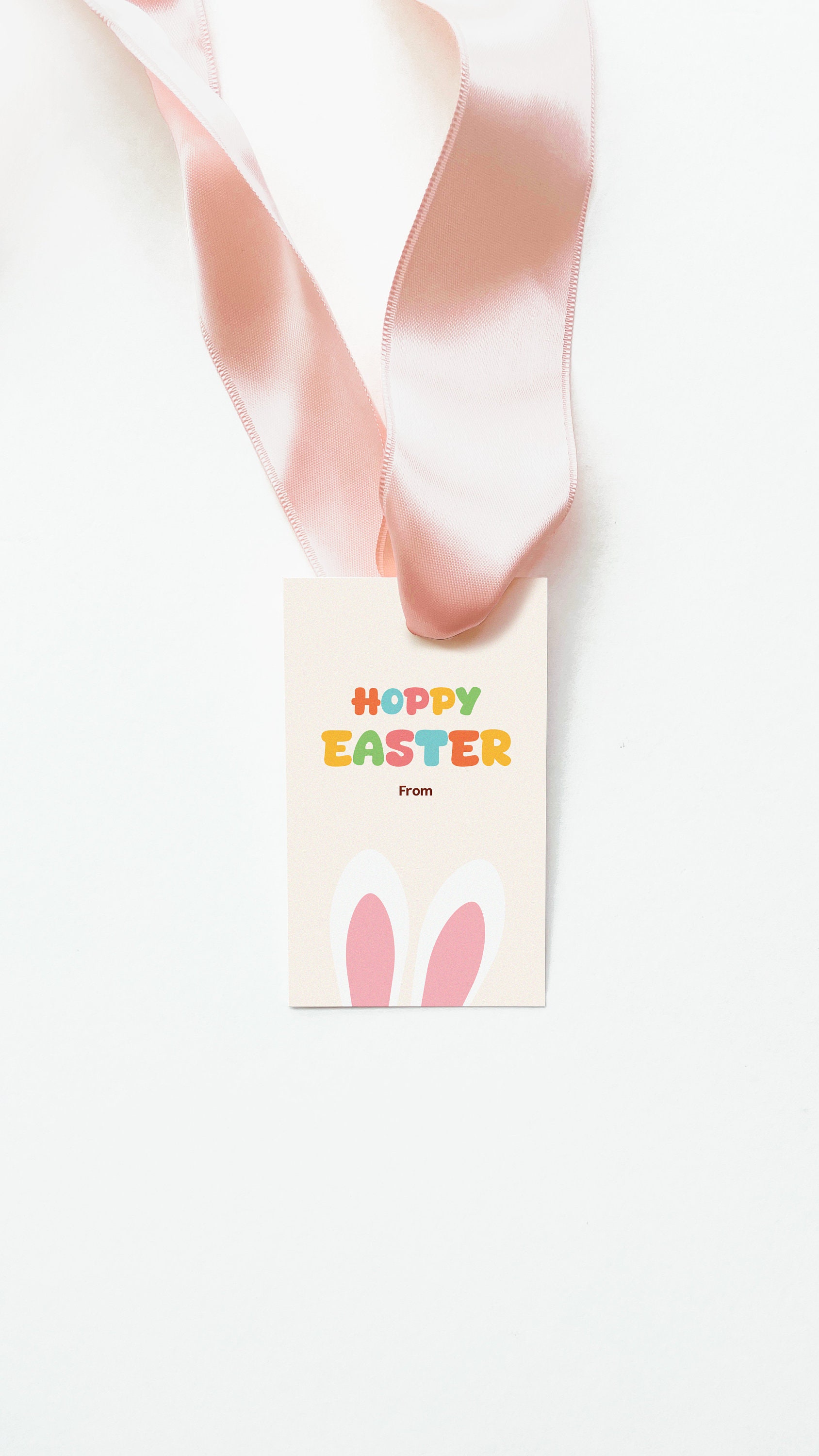 Printable Happy Easter Gift Tags | Cookie Tags for Easter Basket | Cute ...