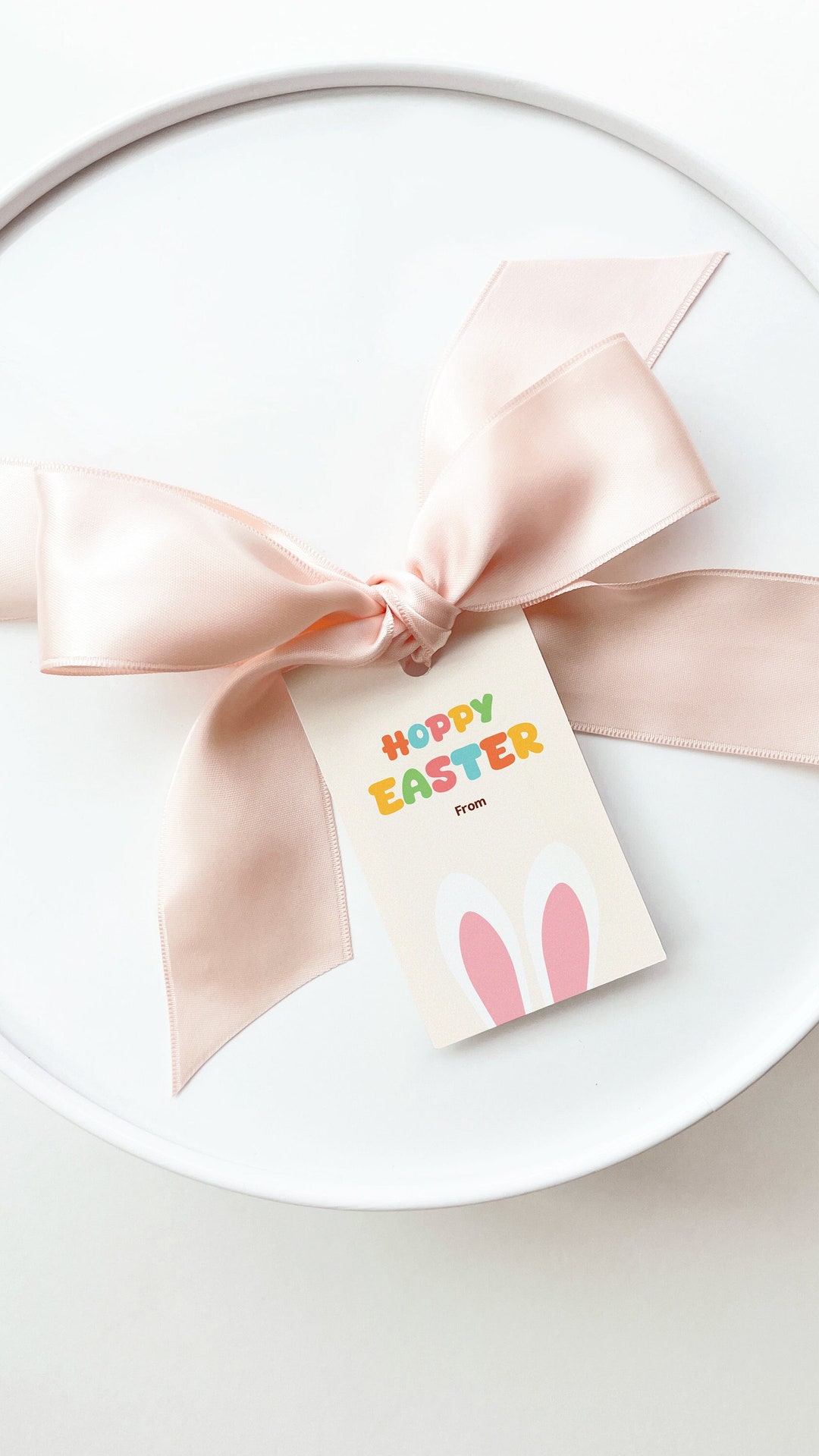 Printable Happy Easter Gift Tags | Cookie Tags for Easter Basket | Cute ...