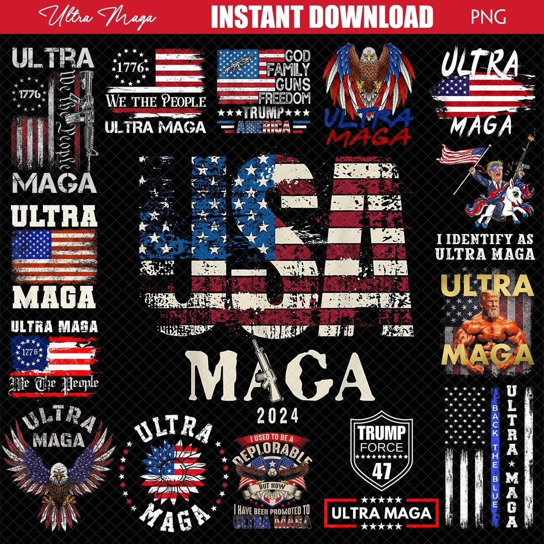 Retro Vibe Ultra Maga Coquette Bow Png, Maga Png, Trump Shirt Design ...