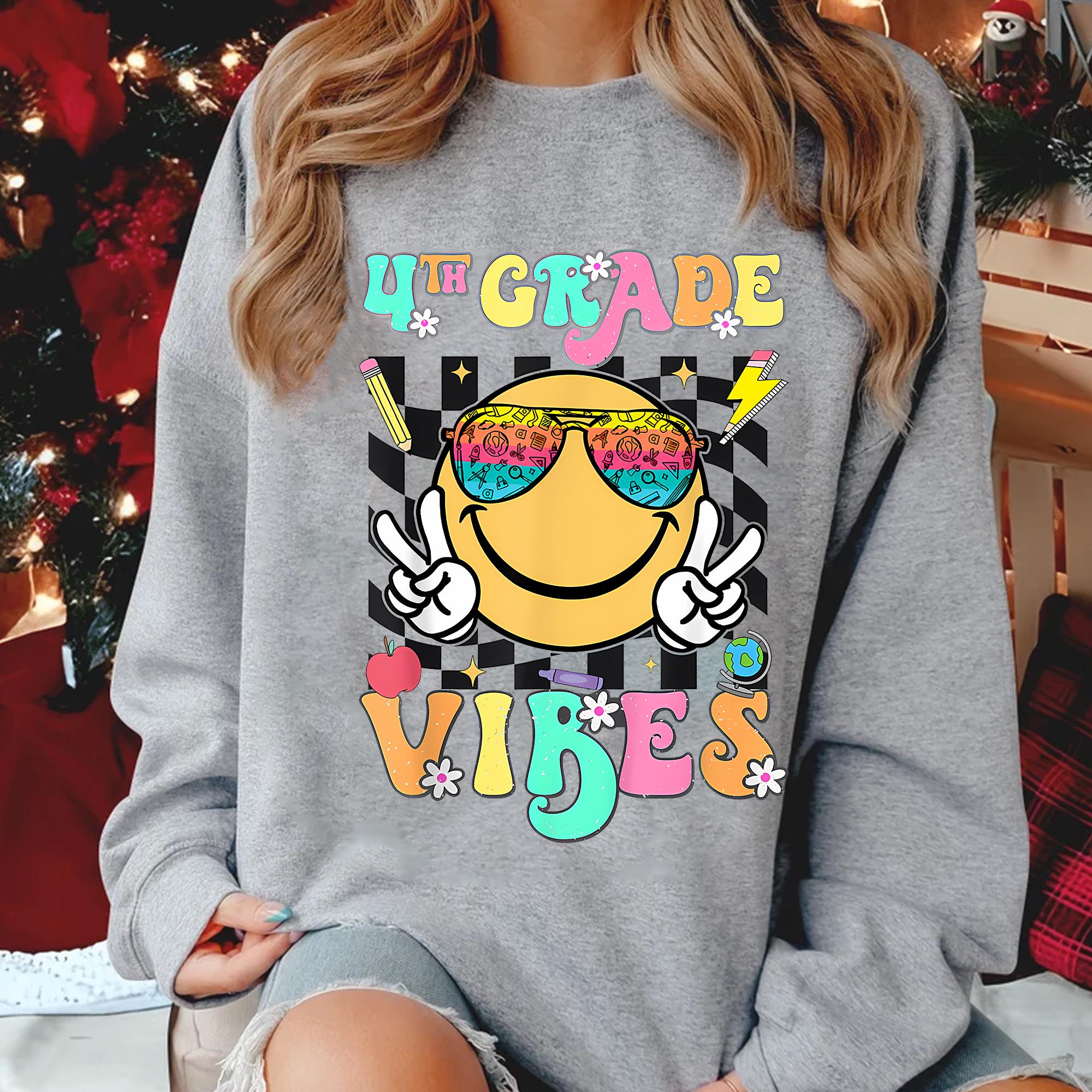 Retro Fourth Grade Png, First Day of School Png, 4th Grade Png,teacher ...