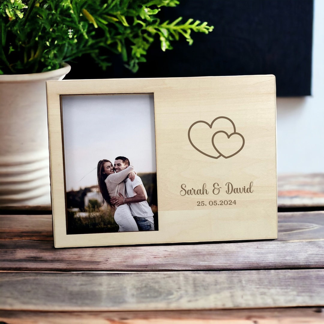 Wedding Photo Frame Engraved Photo Framework Picture Frame Mr and Mrs ...