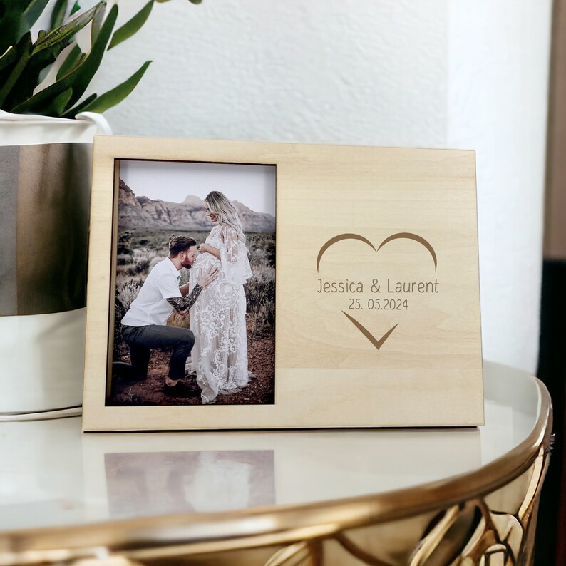 Wedding Photo Frame Engraved Photo Framework Picture Frame Mr and Mrs ...