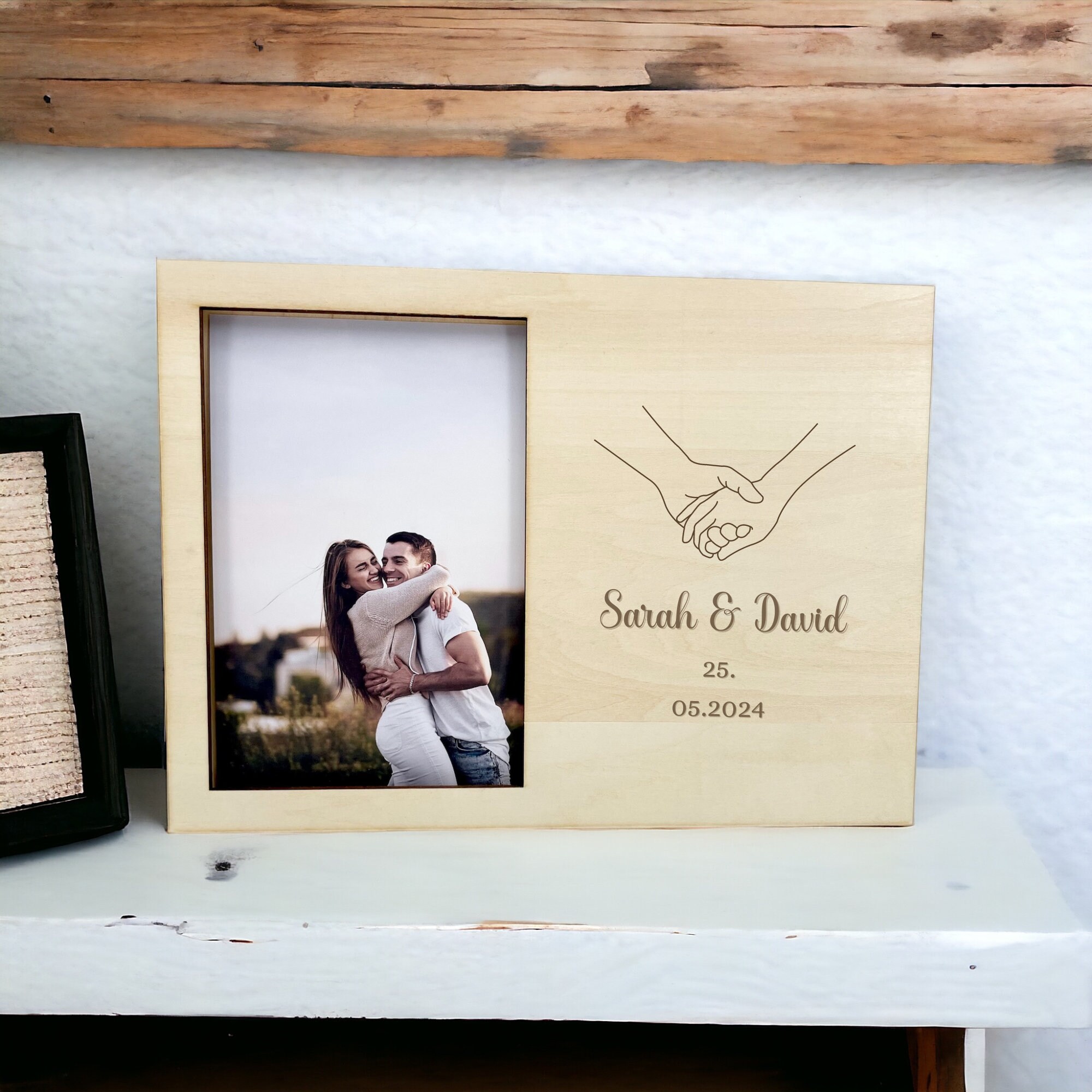 Wedding Photo Frame Engraved Photo Framework Picture Frame Mr and Mrs ...