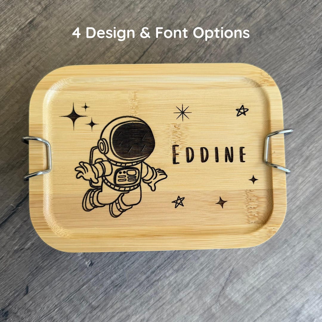 Personalized Space Lunch Box for Kids Custom Bento Box With Name ...