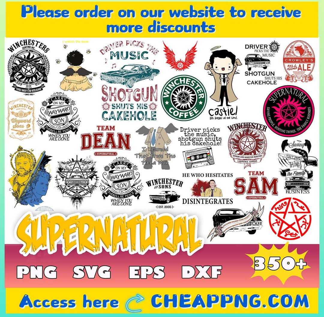 Supernatural Svg, Supernatural Team Svg, Supernatural Png Files, Svg ...