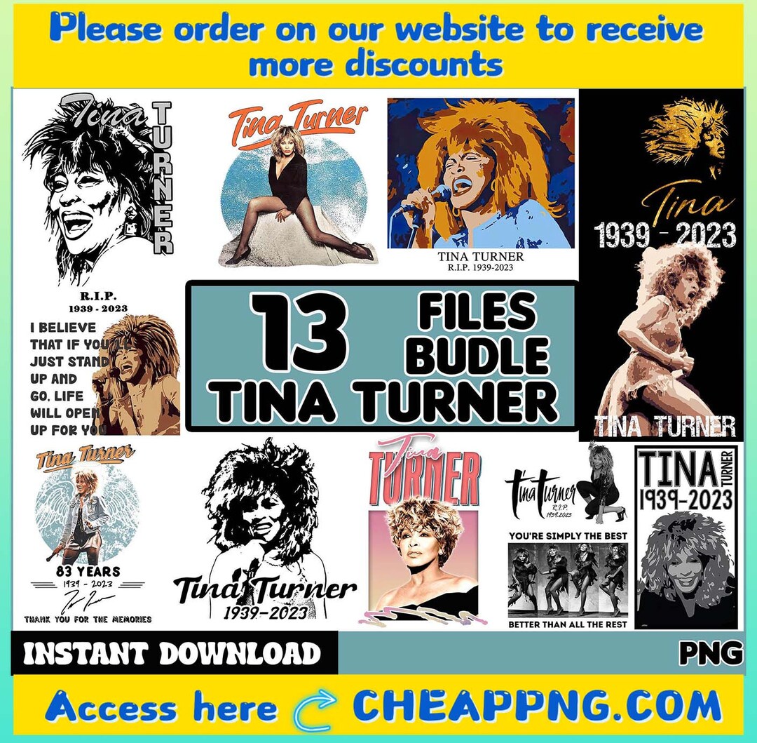 Tina Turner Bundle / Iconic Singer/ Silhouette 70s 80s Music / Svg Png ...