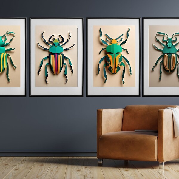 Wall Paper Beetle - Etsy