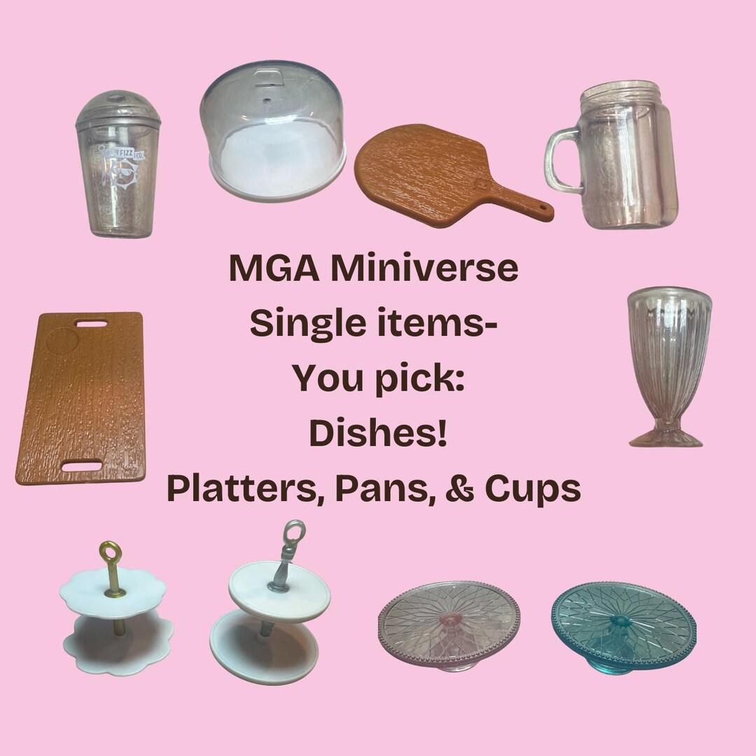 MGA Miniverse Dishes, Cups, Pans, Plates! Single Items - Etsy