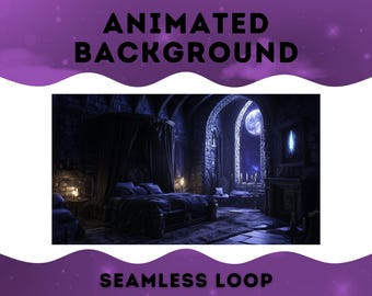 Vtuber Background Gothic Crypt Chamber Animated Background Stream ...