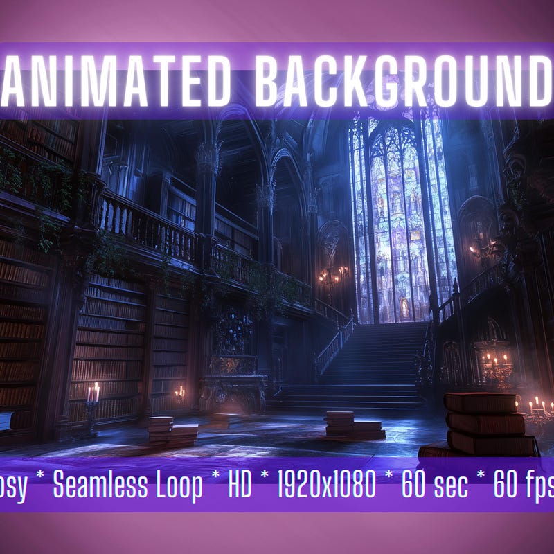 Library Zoom Background - Etsy