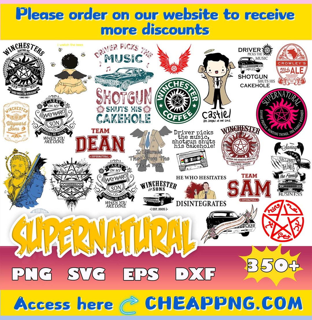 Supernatural Svg, Supernatural Team Svg, Supernatural Png Files, Svg ...