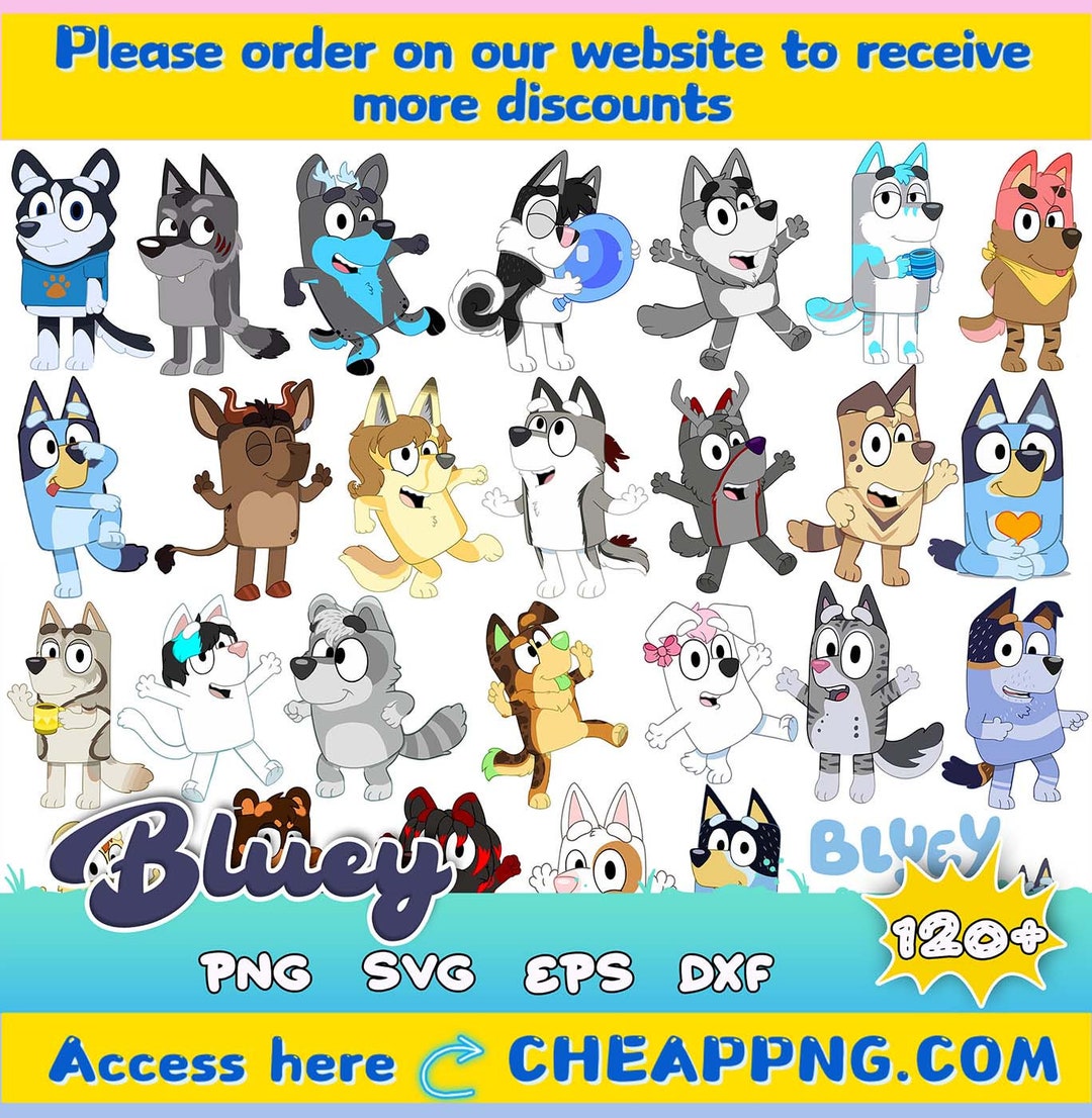 Mega Blue Dog Birthday Bundle Png, Designs Blue Dog Png Mega Bundle ...