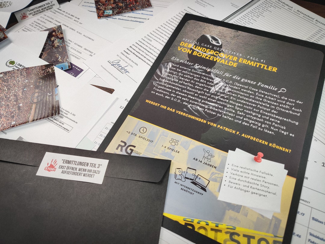 Case File the Undercover Investigator From Borzewalde A Game for ...