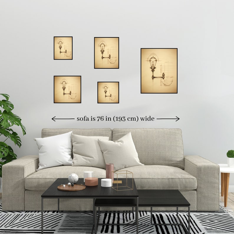 Analytic Digital Print of a Lamp, Lamp Drawing, Vintage, Antique ...