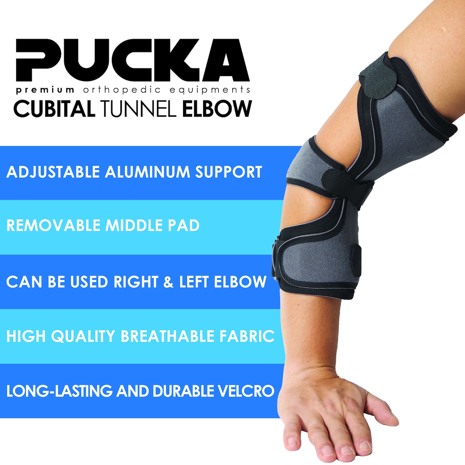 Elbow Brace Cubital Tunnel Syndrome Adjustable Elbow Splint Arm Ulnar ...