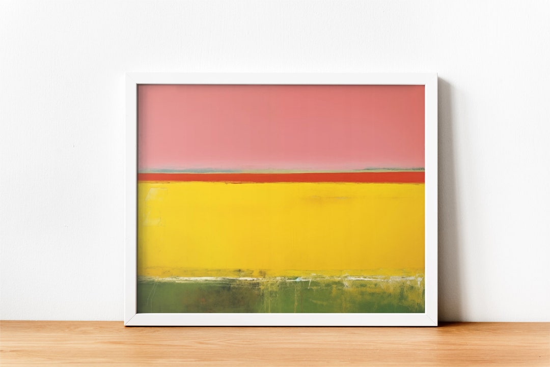 Modern Abstract Poster, Rothko, Minimalist Abstract Landscape, Wall ...