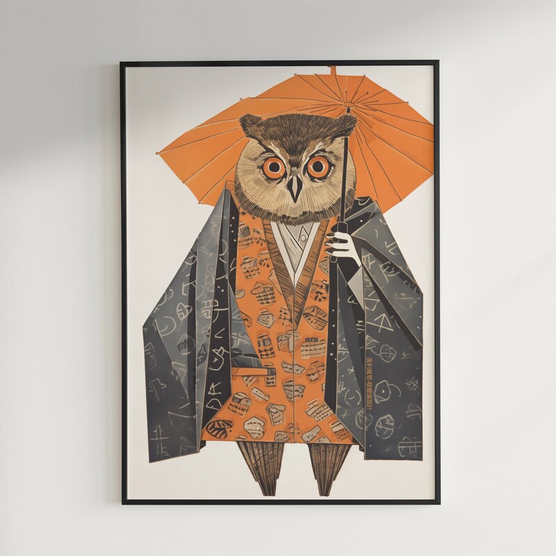 Japan Owl - Etsy