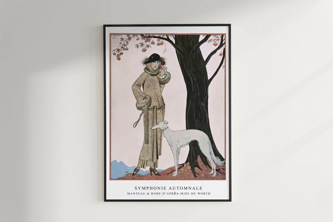 Haute Couture Poster, Fashion Print, 1920s, Worth, Vintage Poster, 1920 ...