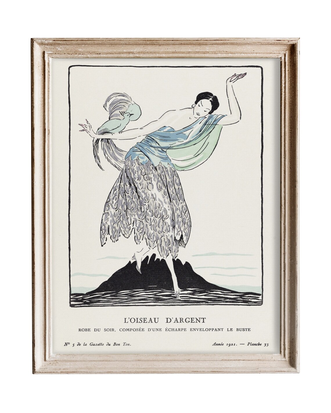 1920 French Haute Couture Poster, 1920s Fashion Print, Retro Elegance ...