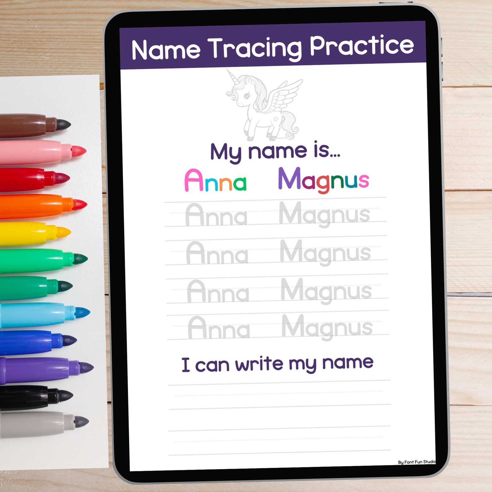 Custom Name Tracing Worksheet, Personalised Name, Handwriting Practice ...
