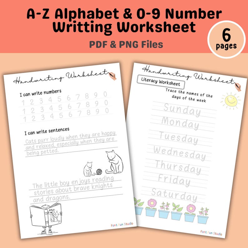 Handwritten Worksheet, Lettering Worksheet, Worksheet Printable ...