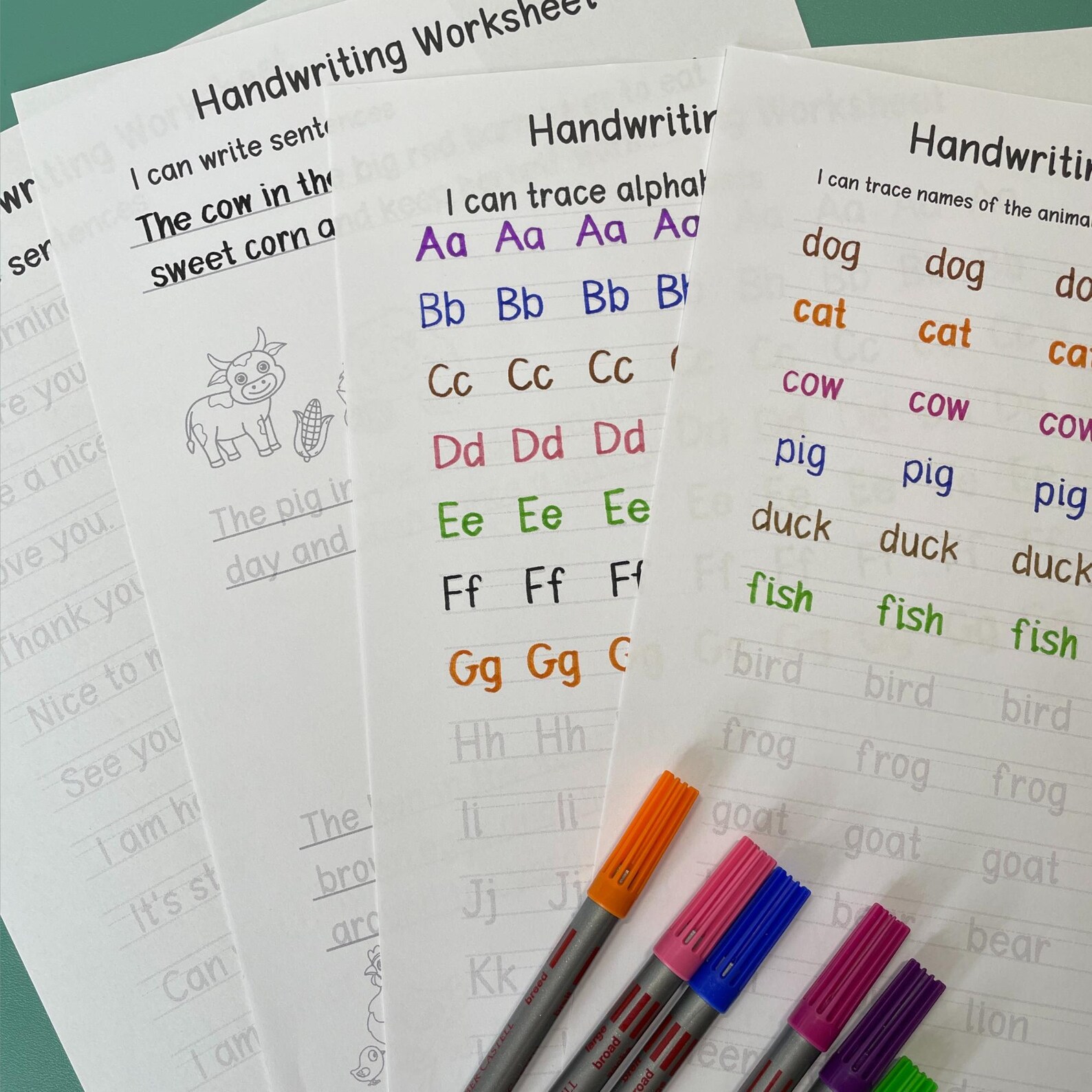 Handwritten Worksheet, Lettering Worksheet, Tracing Worksheet, Preschool Tracing, Handwriting ...