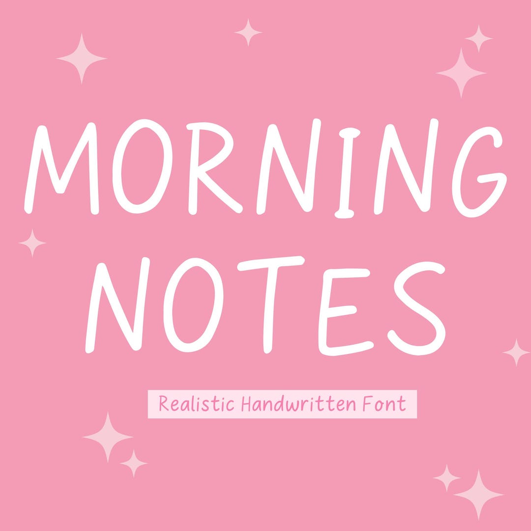 Cute Handwriting Font for Digital Note Taking, Canva Font, Procreate ...