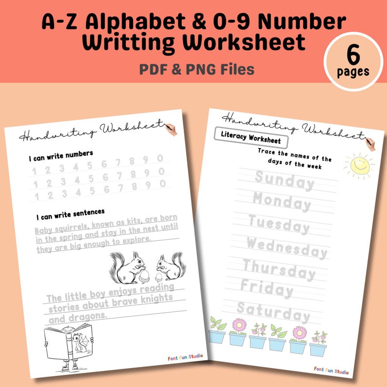 Handwritten Worksheet, Lettering Worksheet, Worksheet Printable ...