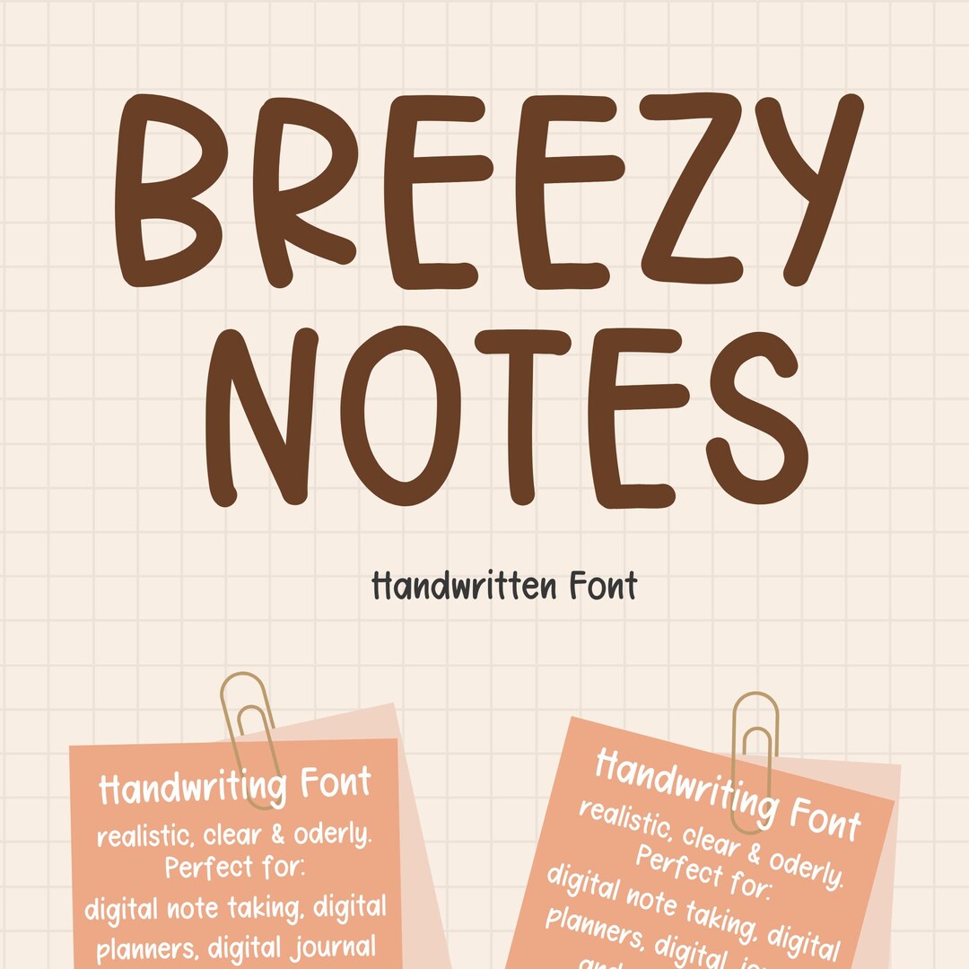 Handwriting Font, Take Note Font, Presentation Font, iPad Font, Planner ...