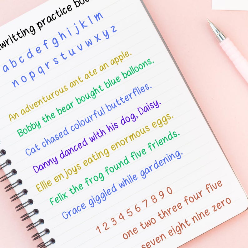 Handwritten Worksheet, Lettering Worksheet, Worksheet Printable ...