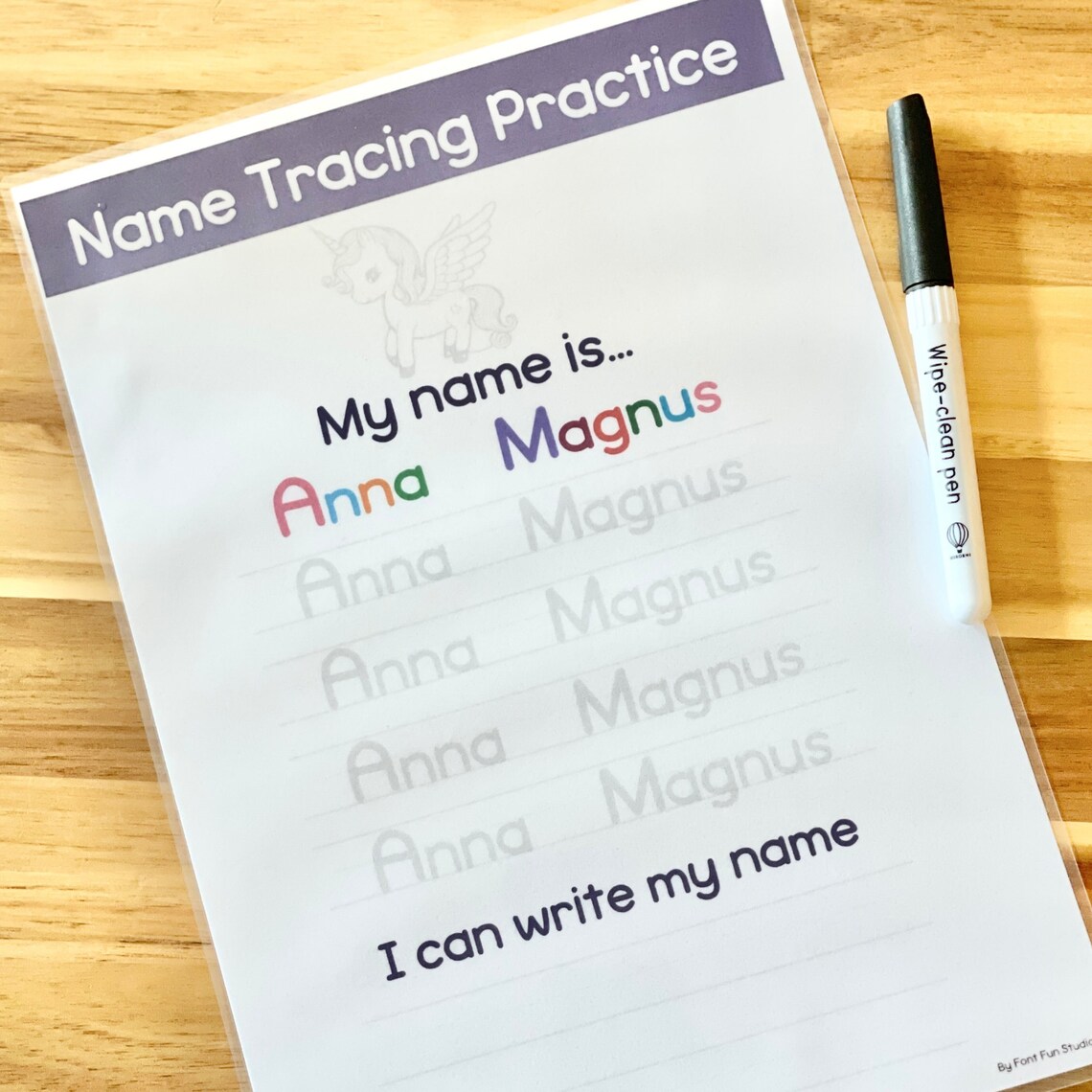 Custom Name Tracing Worksheet, Personalised Name, Handwriting Practice ...