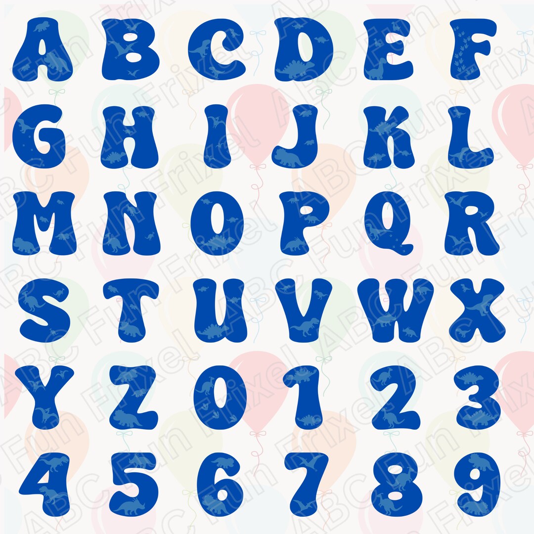 Bluey Font, Bluey Alphabet, Alphabet PNG, Lettering, Sublimation ...