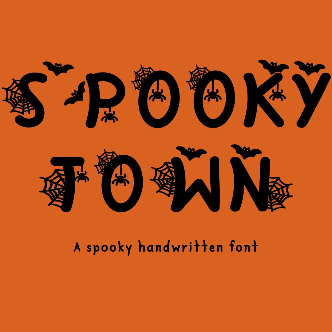 Halloween Font, Cricut Font, Spooky Font, Handwriting Font, Handwritten ...