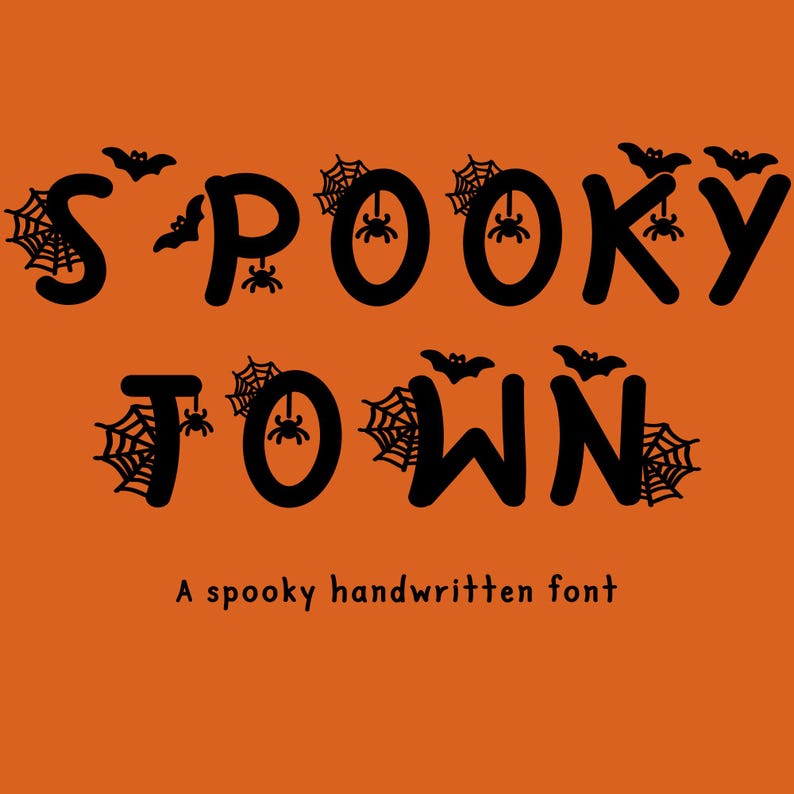 Halloween Font, Cricut Font, Spooky Font, Handwriting Font, Handwritten ...