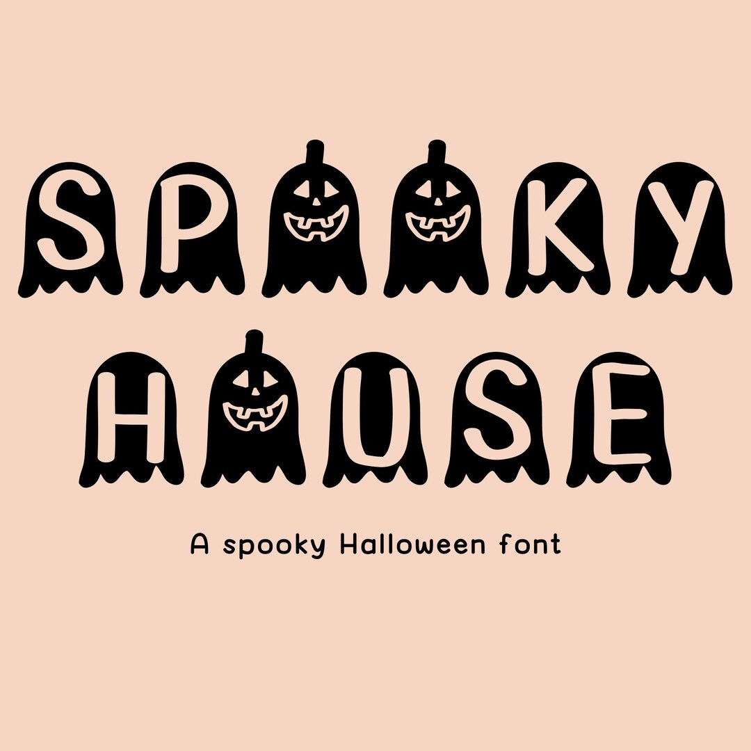 Halloween Font, Cricut Font, Spooky Font, Handwriting Font, Handwritten ...