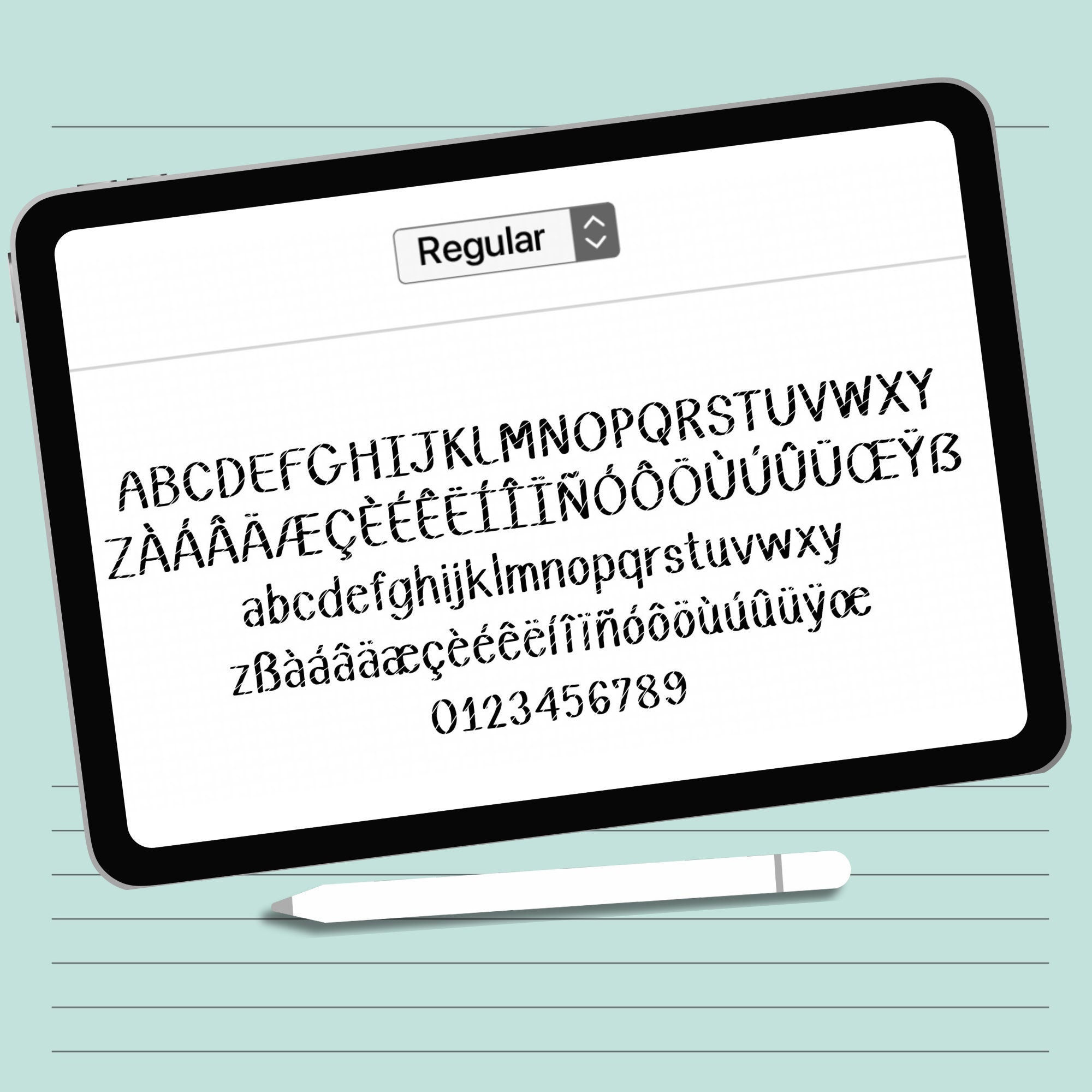 Handwritten Font, Handwriting Font, Planner Font, Canva Font, Goodnotes ...