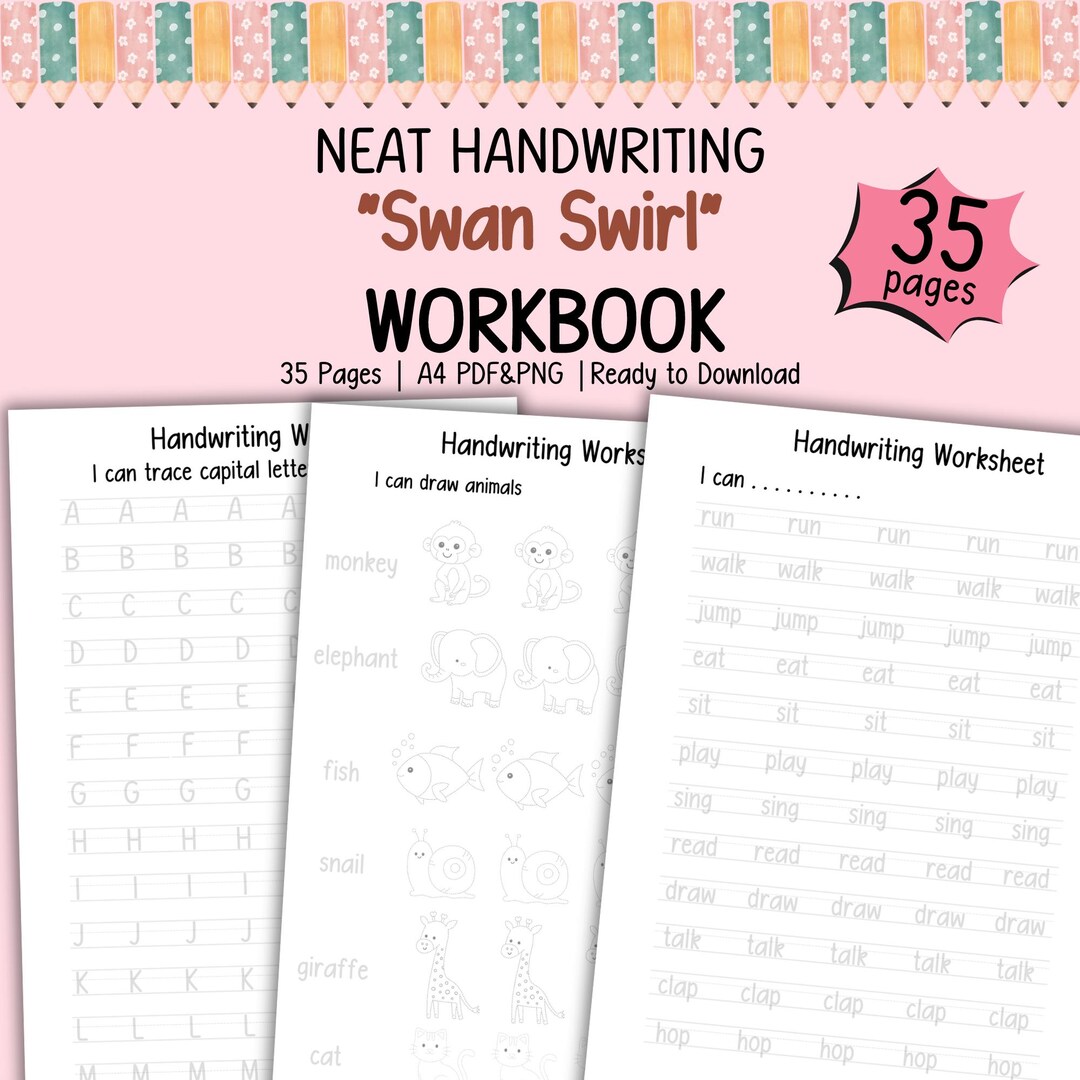 Handwritten Worksheet, Handwriting Tracing, Tracing Worksheet ...