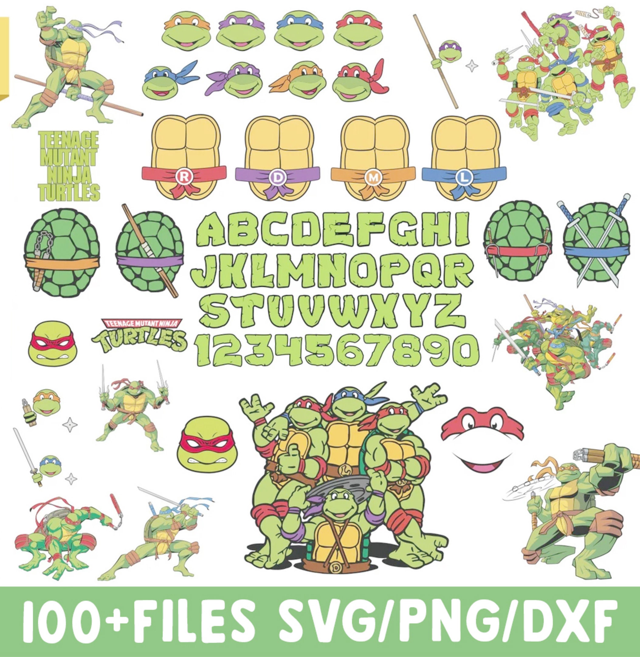 Ninja Turtle Svg, Tmnt Svg Files, Teenage Mutant Ninja Turtle Svg for ...