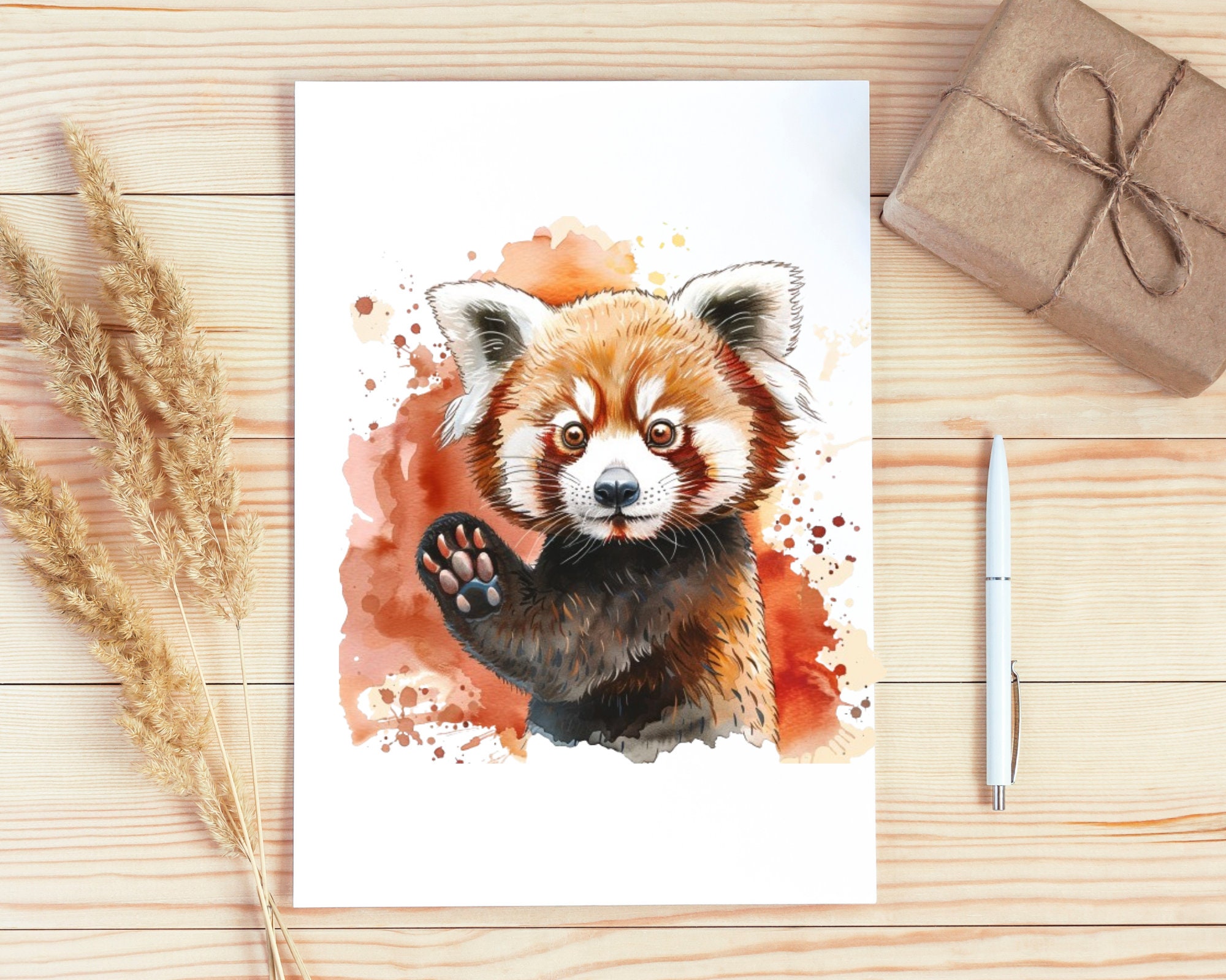 Set of 8, Red Panda Clipart, Red Panda Svg, Panda Svg, Instant Download ...