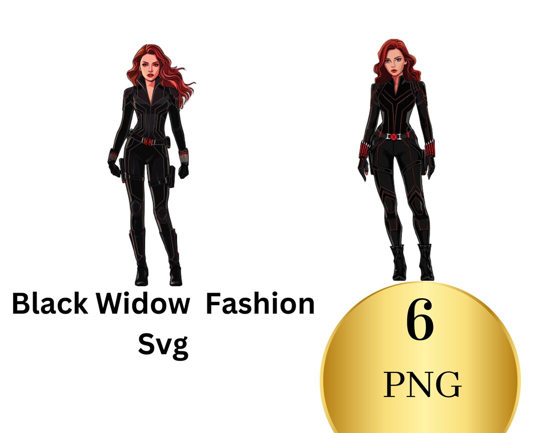 Set of 6, Black Widow SVG, Fashion SVG, Black Widow, Avengers Svg ...