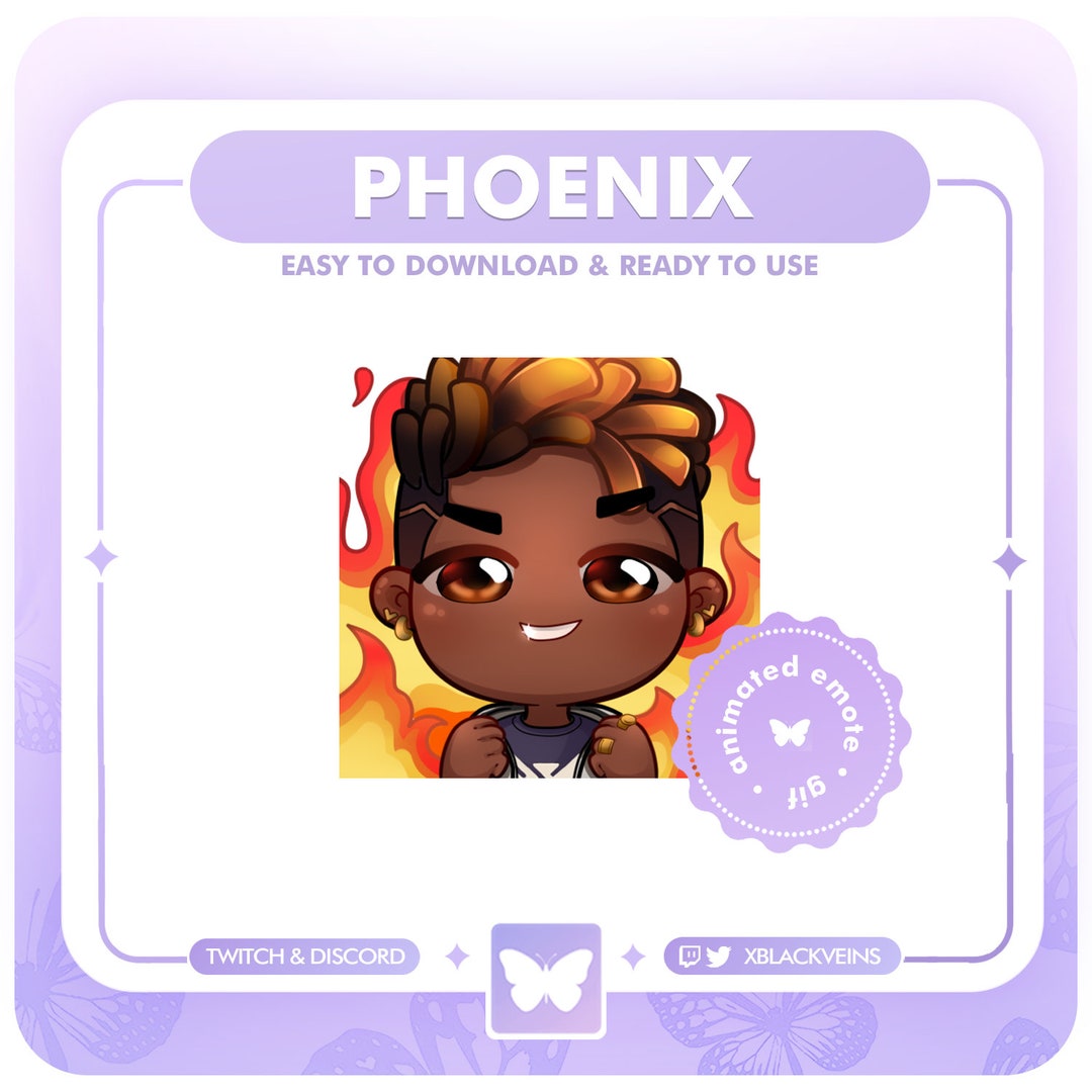 ANIMATED Phoenix Valorant Cool Emote for Twitch and Discord - Etsy UK