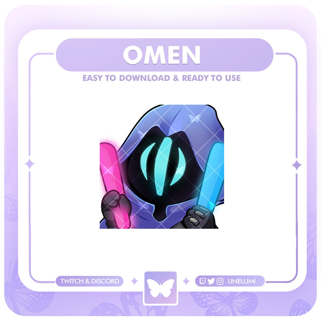 Omen Valorant Cheers Twitch Emote Valorant Omen Hype Emote Cute ...