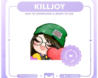 ANIMATED Killjoy Valorant Emote for Twitch or Discord Streamers ...