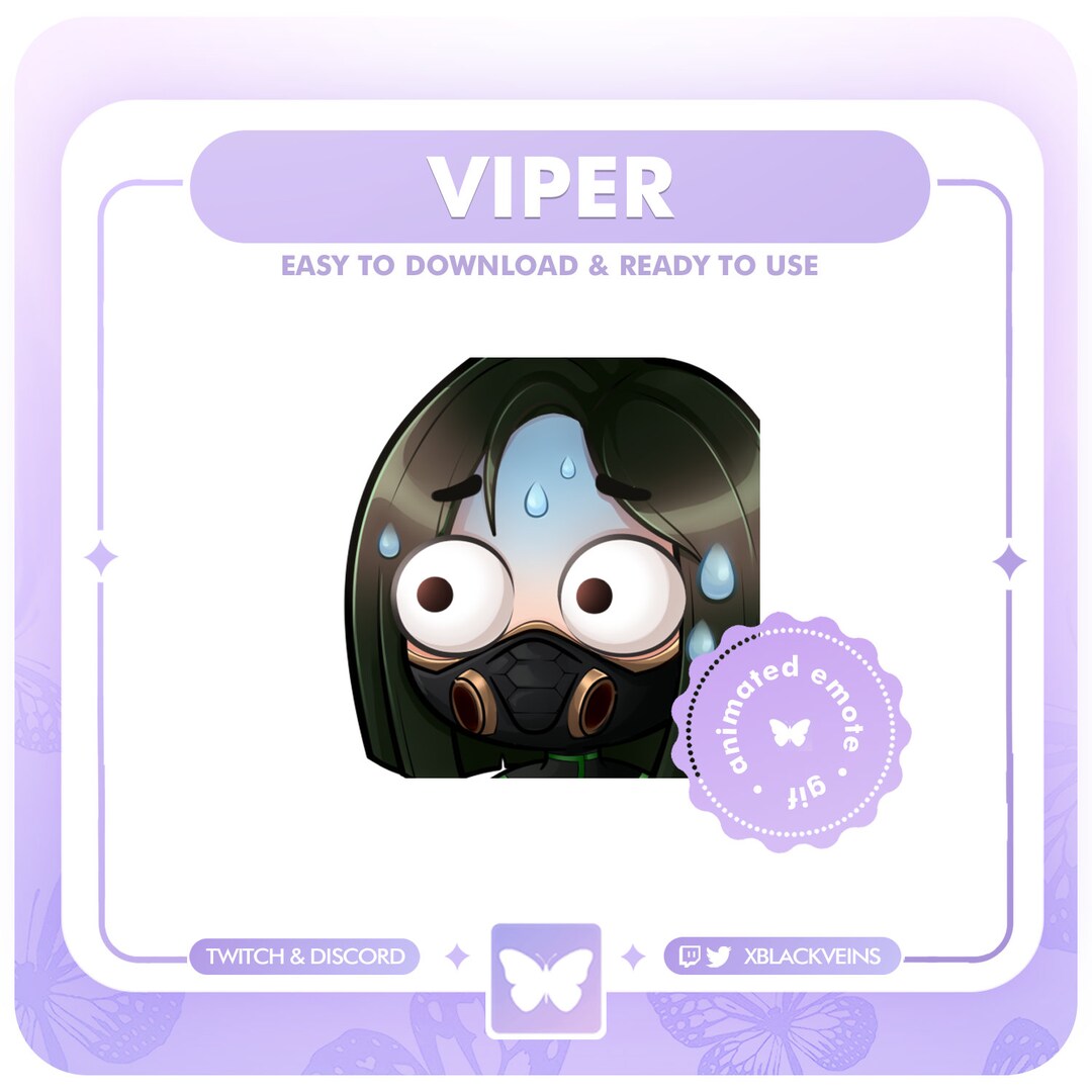 ANIMATED Viper Valorant Monkas Emote for Twitch and Discord Viper ...