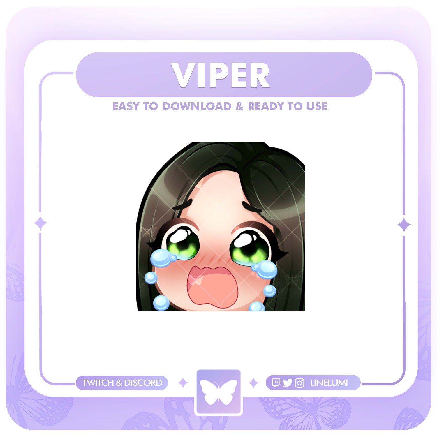 Viper Valorant Cry Twitch Emote Valorant Viper Crying Emote Cute ...