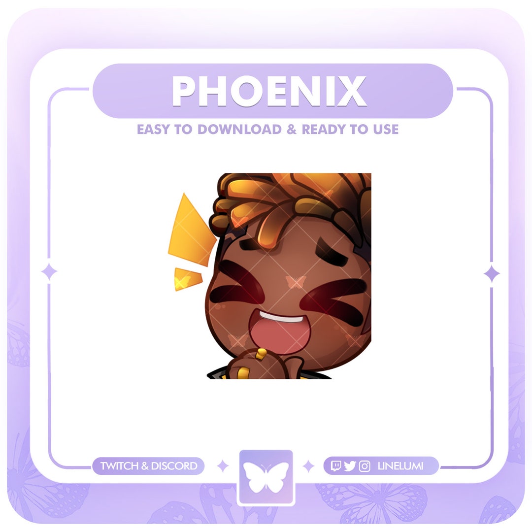 Phoenix Valorant Laugh Twitch Emote Valorant Phoenix LUL Emote Cute ...