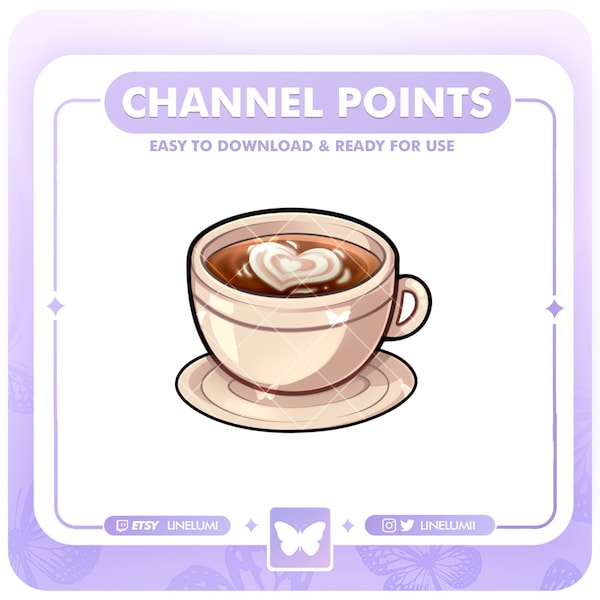 Coffee Channel Points Icon | Twitch Channel Points Icon - Etsy