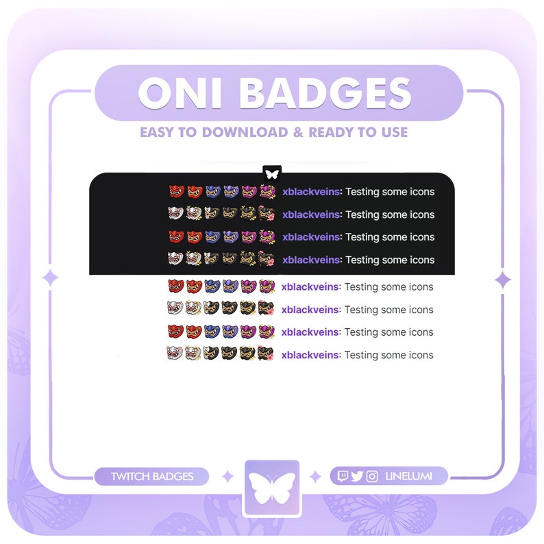 Japanese Oni Demon Mask Sub Bit Twitch Badges - Etsy