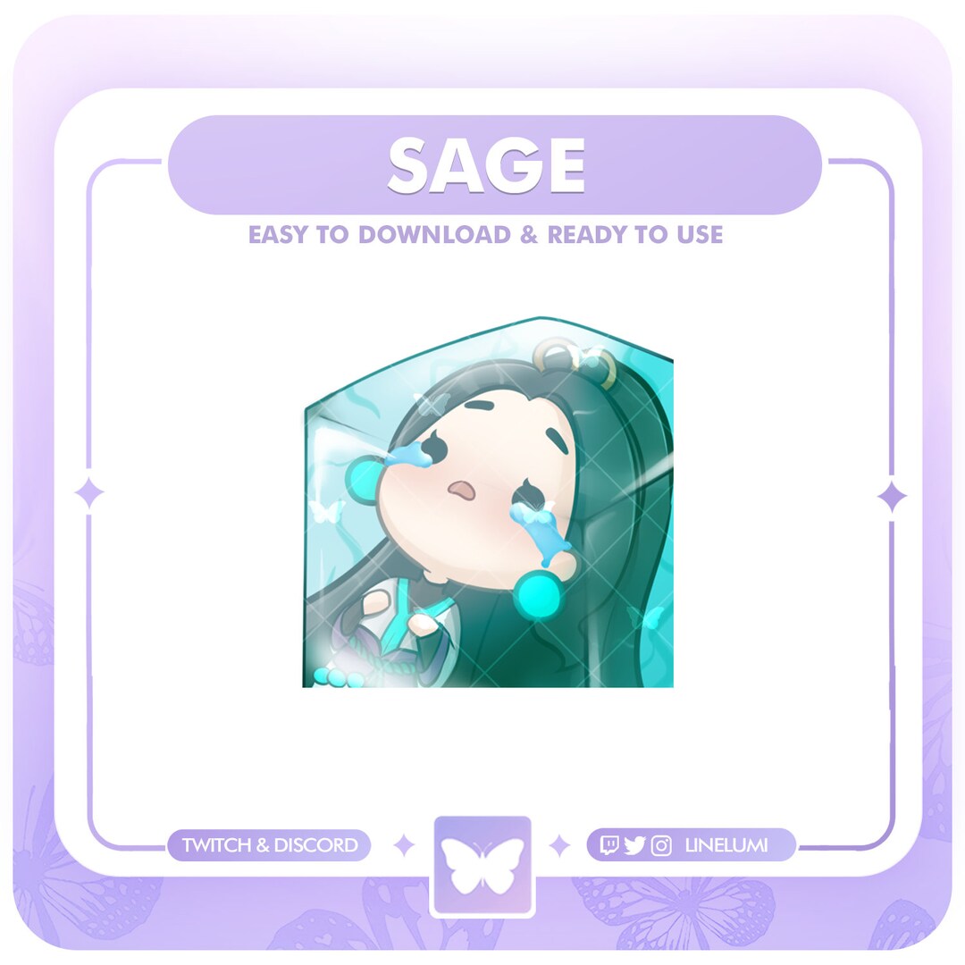 Sage Valorant Cry Twitch Emote Sage Freeze Emote Cute Valorant Discord ...