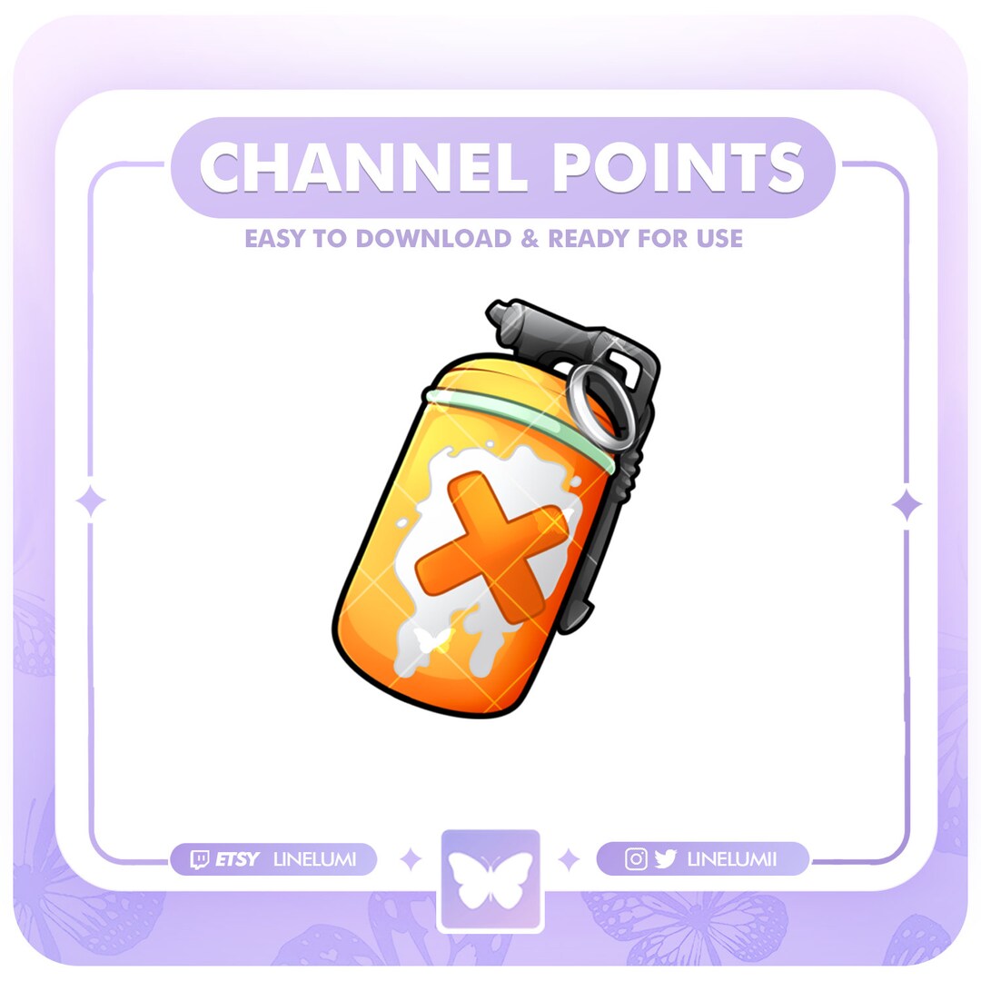 Raze Nade Channel Points Icon for Twitch Cute Valorant Grenade Twitch ...